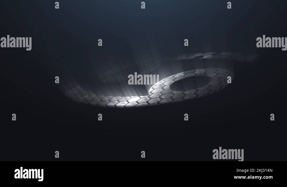 Cancer zodiac sign animated presentation revealed through hexagon ...