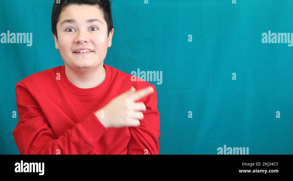 Teenage Boy Claps His Hands Applause On Green Screen Background 4 Stock ...