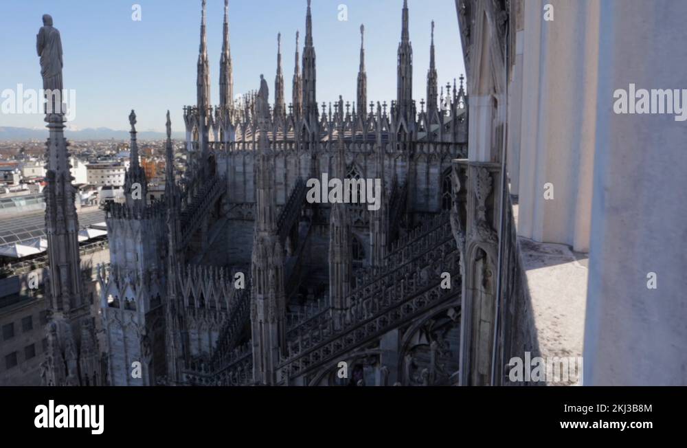 Milan from duomo rooftop Stock Videos & Footage - HD and 4K Video Clips ...