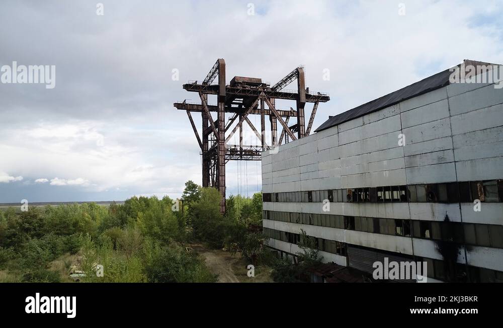 Unfinished 4 and 5 power units of the Chernobyl nuclear power plant ...
