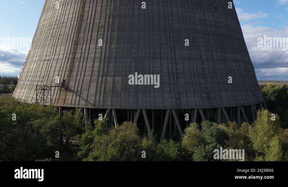 Cooling towers for cooling units 5 and 6 of the Chernobyl nuclear power ...