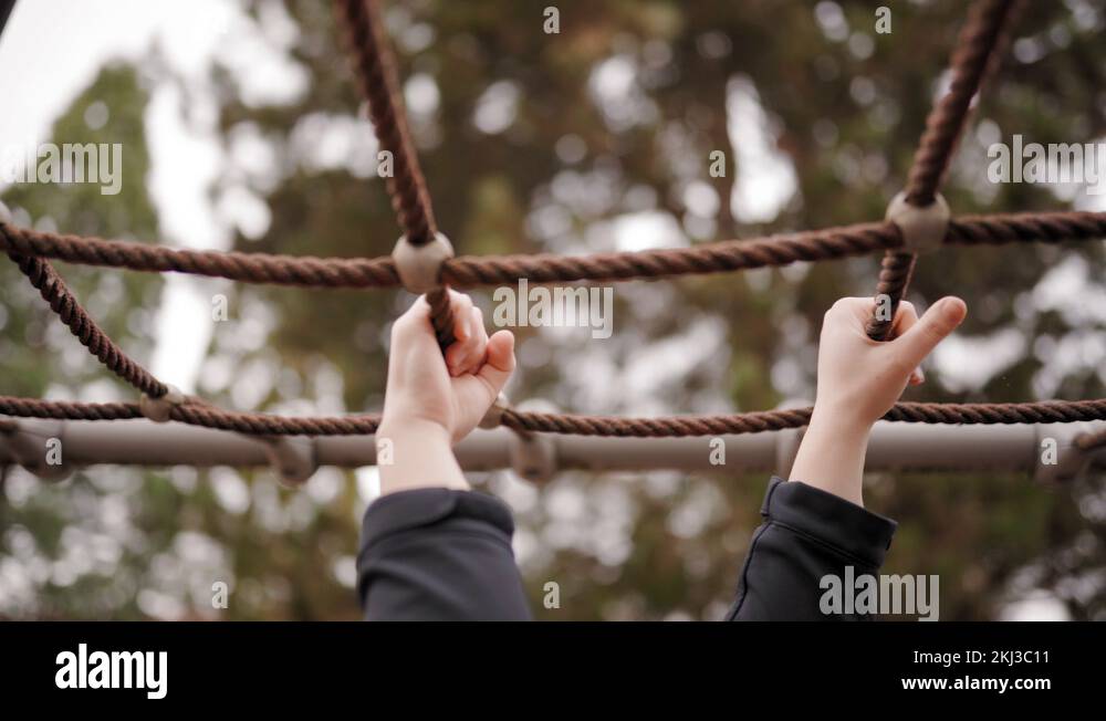 Kids gym climbing rope Stock Videos & Footage - HD and 4K Video Clips ...