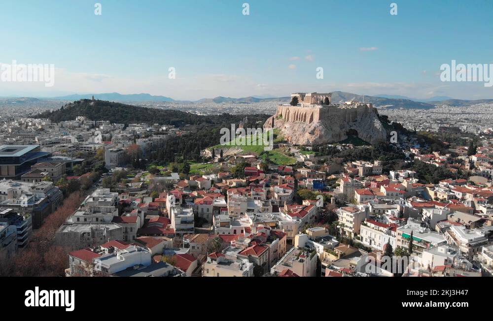 Drone video of Acropolis of Athens Greece with Parthenon Stock Video Footage - Alamy