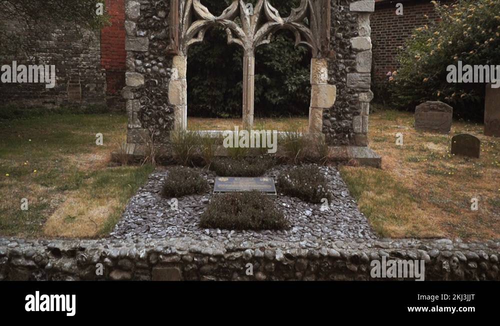 A 14th century window remnant sited in St Peter's Church Yard, off King ...
