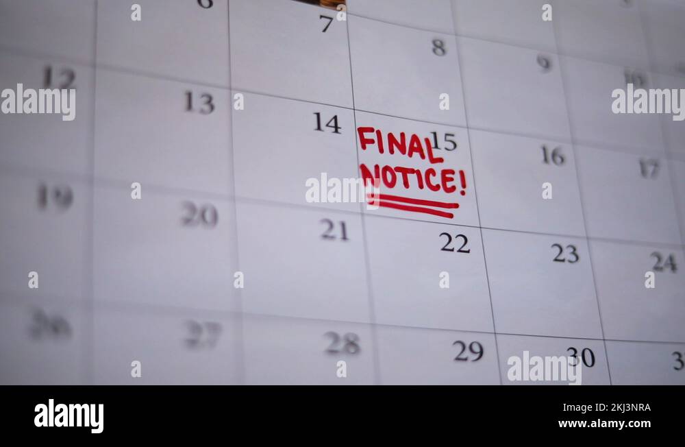 Month calendar note Stock Videos & Footage - HD and 4K Video Clips - Alamy