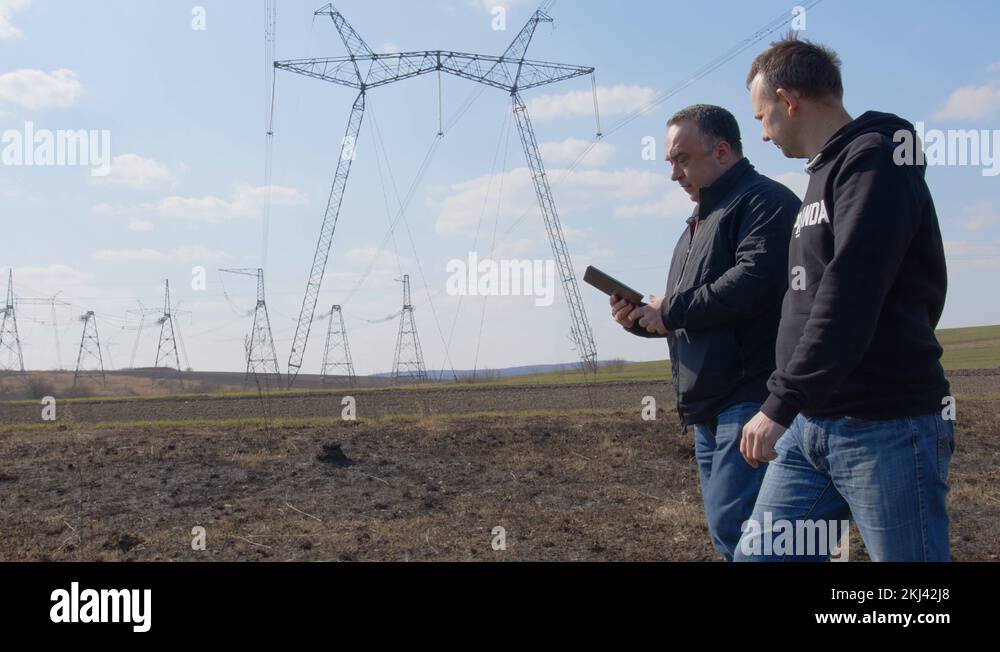 Power engineers high voltage distribution Stock Videos & Footage - HD ...