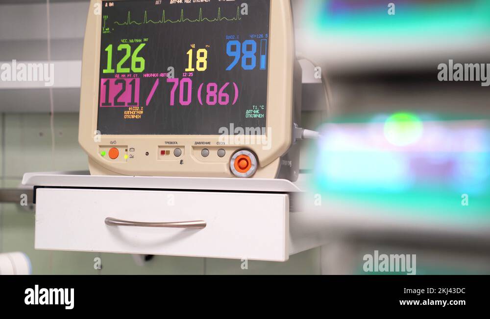 Monitor resuscitation and anesthesia. operating Stock Video Footage - Alamy