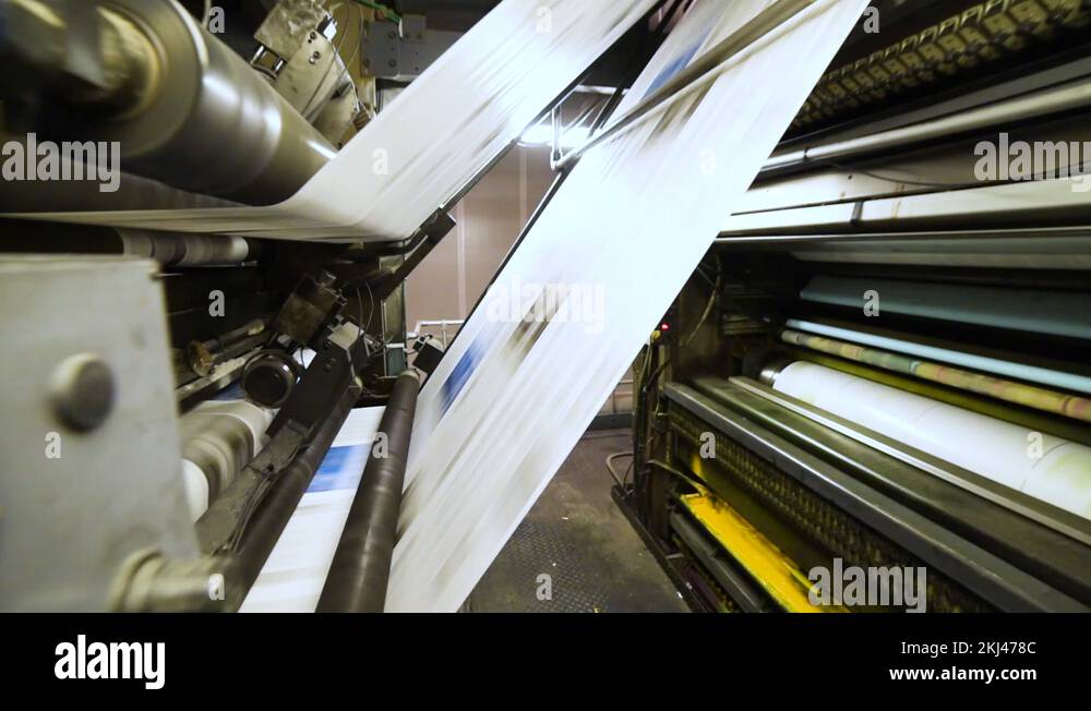 Newspaper rotary printing machine Stock Videos & Footage - HD and 4K ...