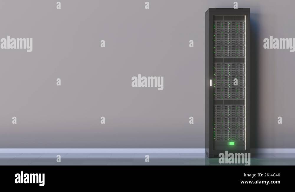 Single server rack, blank space for text or graphics. Loopable 3D ... Single server rack, blank space for text or graphics. Loopable 3D ...