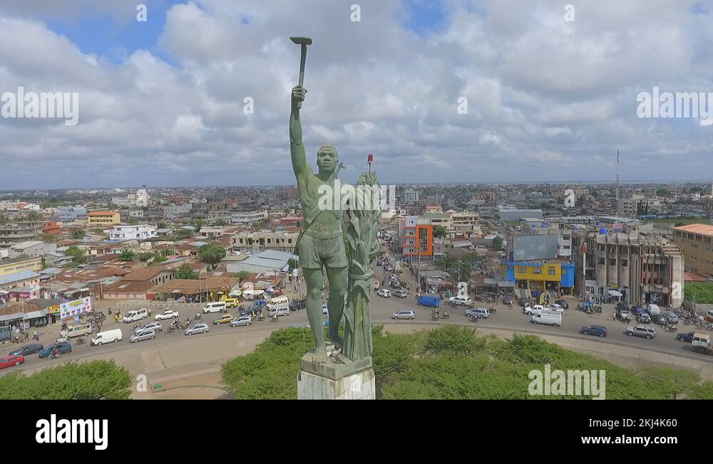 Africa: Aerial Benin Cotonou Stock Video Footage - Alamy