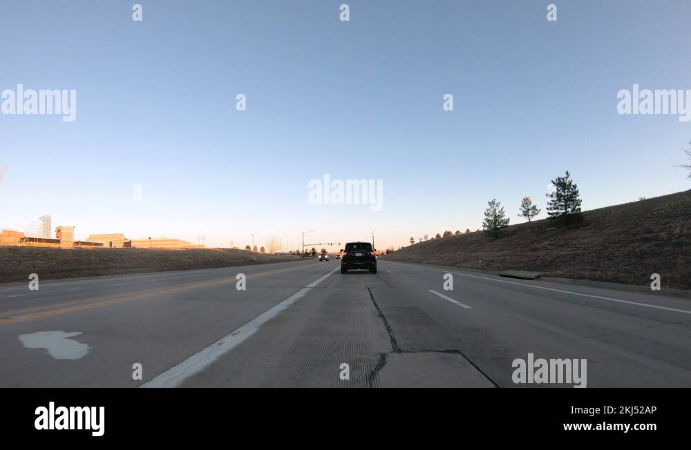 Driving on typical paved roads in suburban America Stock Video Footage ...