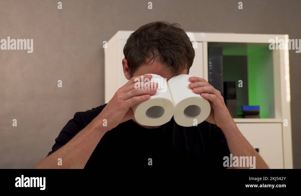 Man with toilet rolls Stock Videos & Footage - HD and 4K Video Clips ...