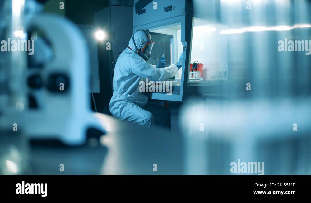 Laboratory researcher examining test samples Stock Videos & Footage ...