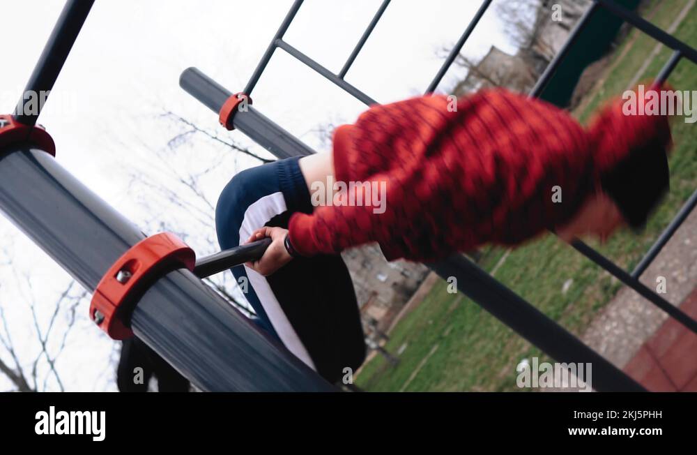 Rotation of the athlete around the horizontal bar and rotation of the ...