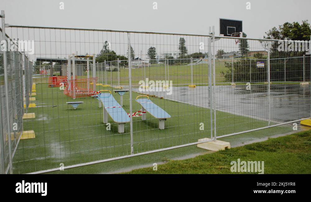 Outdoor Gym and Basketball Court Closed Due to COVID-19, Sydney ...