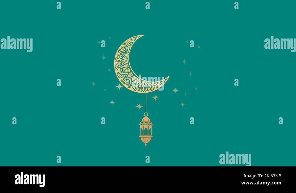 Islamic Mosque Moon Ramadan Icon Symbol 4K animation Stock Video ...