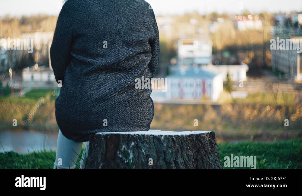 Beautiful girl sitting on stump Stock Videos & Footage - HD and 4K ...