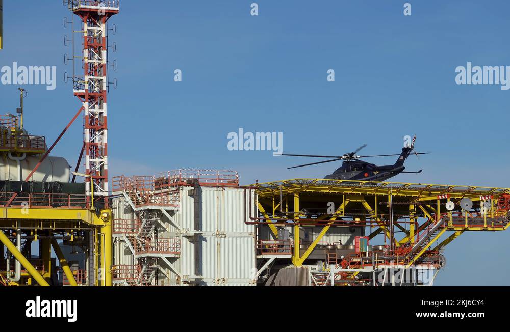 Helicopter landing oil rig offshore Stock Videos & Footage - HD and 4K ...