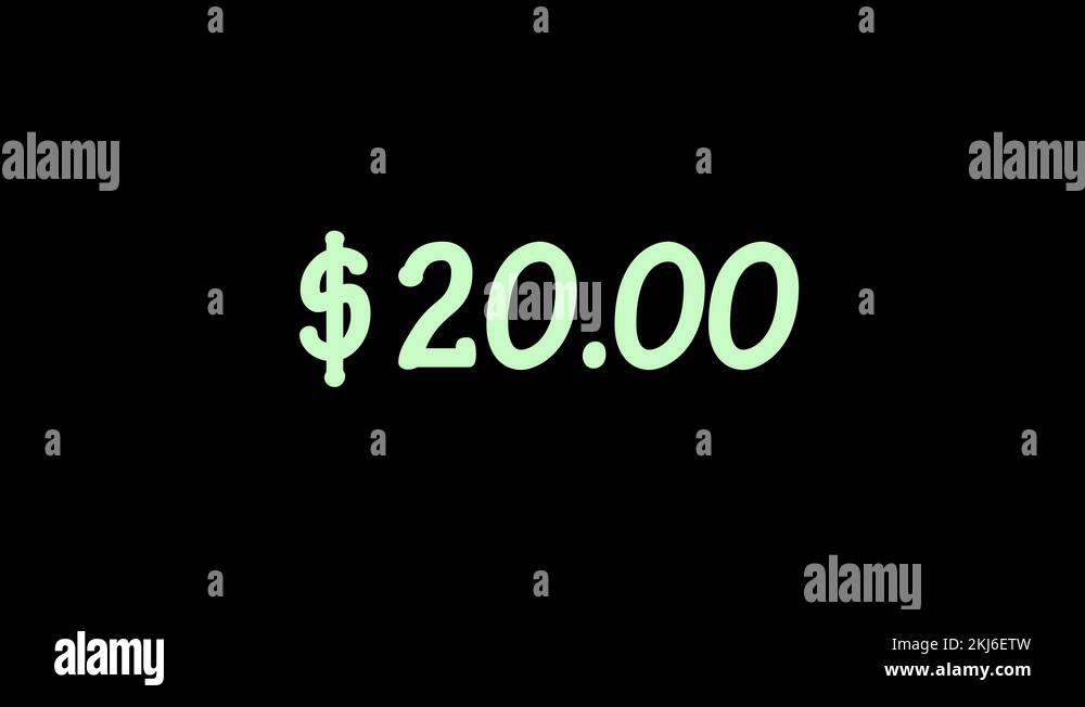 Earning increase animation. Animation of money, the dollar is ...