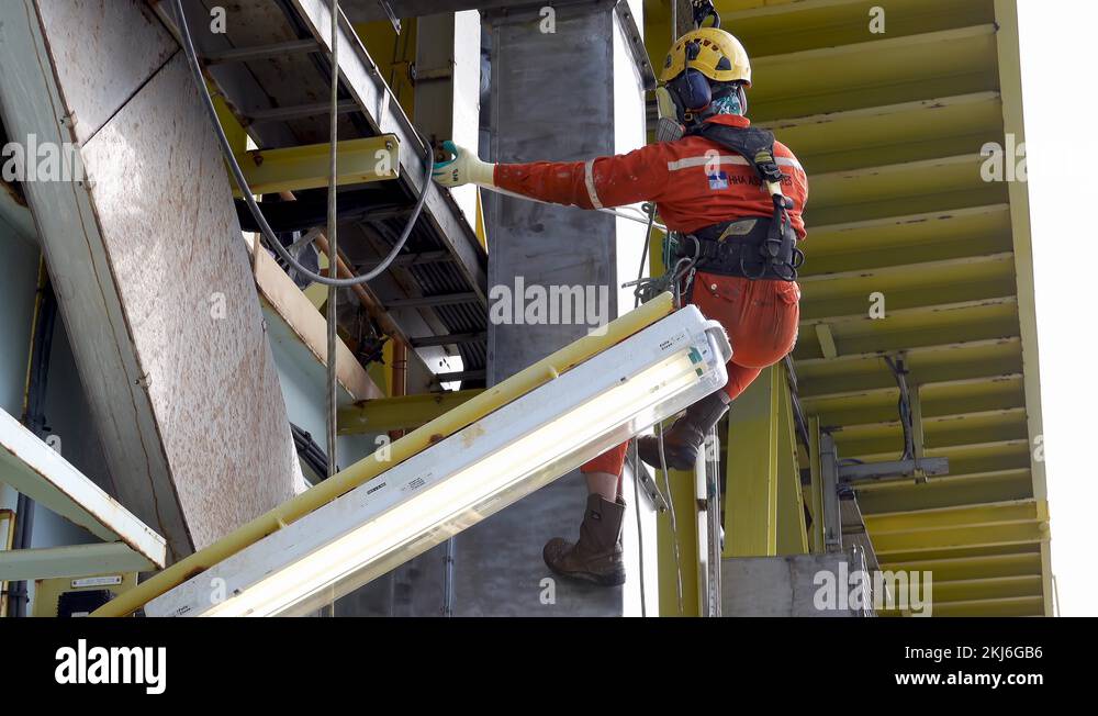 Working At Height Using Abseiling Stock Video Footage - Alamy