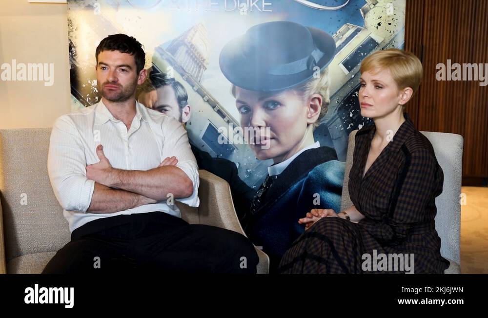 Kate Phillips and Stuart Martin talking about 'Miss Scarlet & The Duke ...