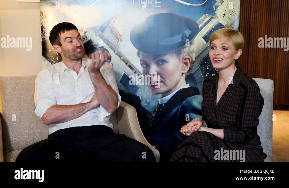 Kate Phillips and Stuart Martin talking about 'Miss Scarlet & The Duke ...