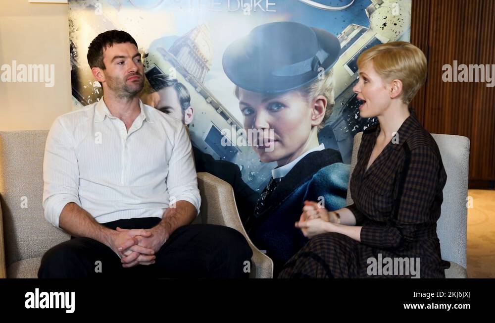 Kate Phillips and Stuart Martin talking about 'Miss Scarlet & The Duke ...