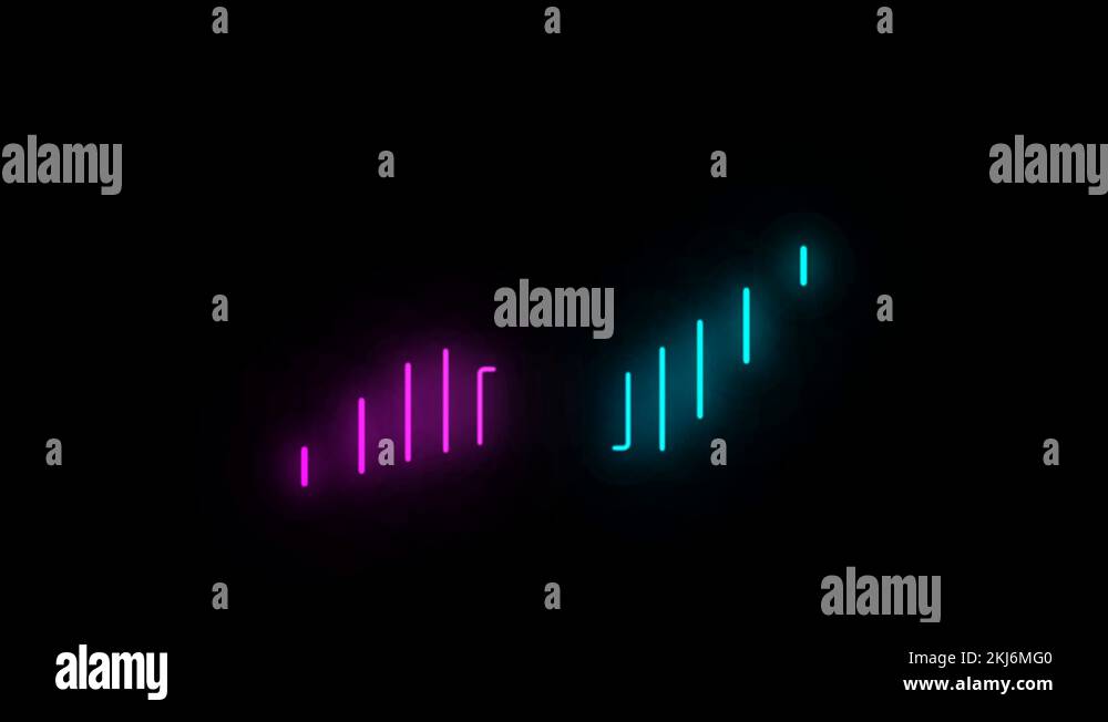 Neon Glow Line Frame background animation Stock Video Footage - Alamy