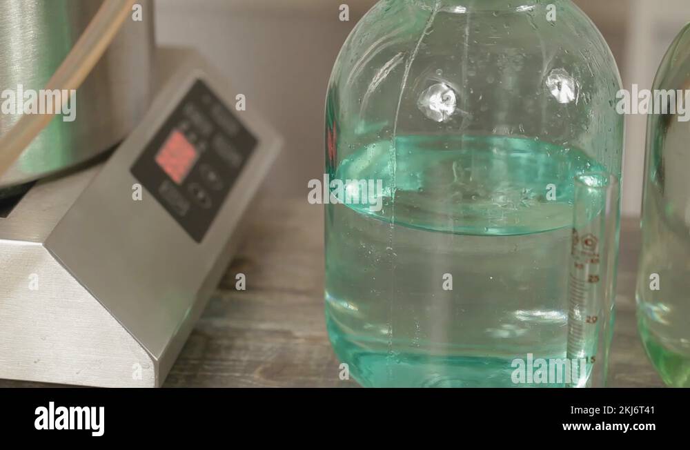 Alcohol dripping into a jar. Last step of a Distillery Where Final ...