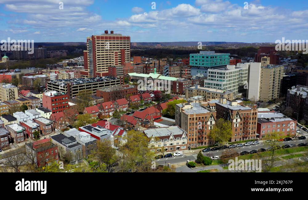Dolly Shot of Montefiore Hospital Campus in Bronx, New York Stock Video ...