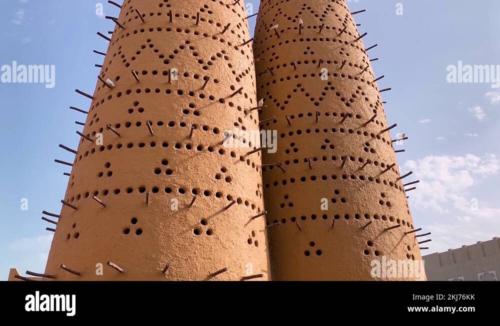 Famous traditional Islamic architecture "The Pigeon Towers" in Katara ...