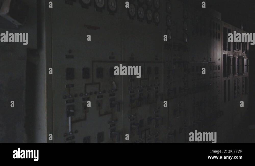 Control Panel Board Inside Control Room Of Industrial Power Plant Stock ...