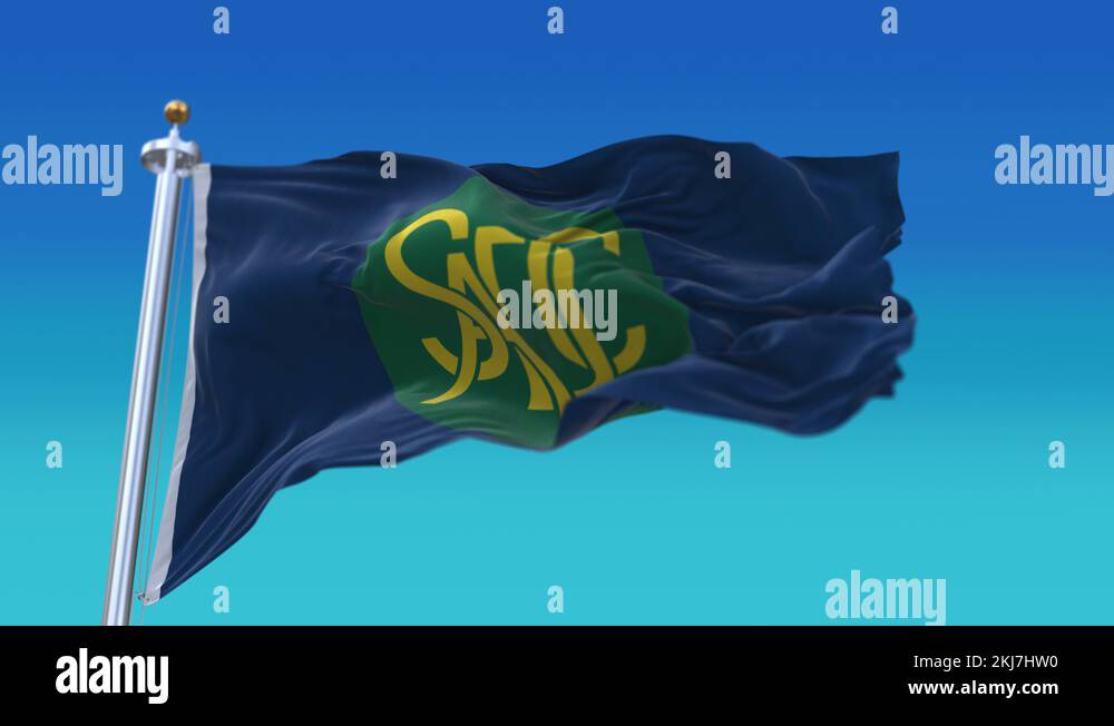 4k Southern African Development Community flag,SADC seamless loop ...