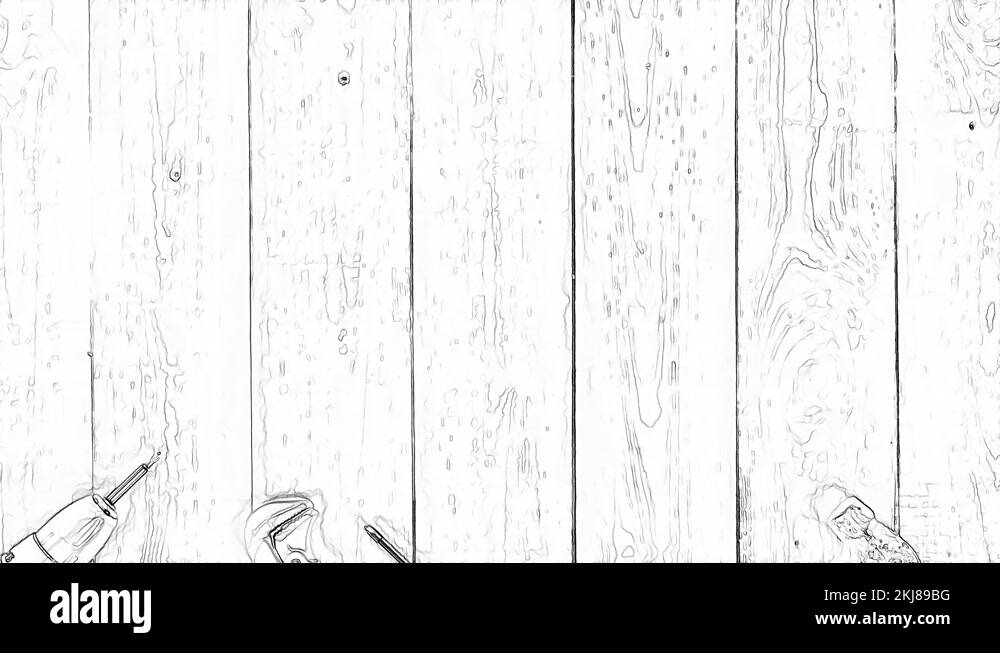 Tool kit animation of an outline drawing a hand tool Stock Video ...