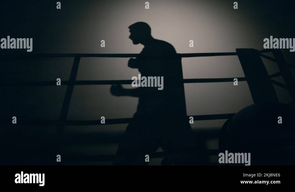 Competition challenge boxing ring aggression strength punching Stock ...