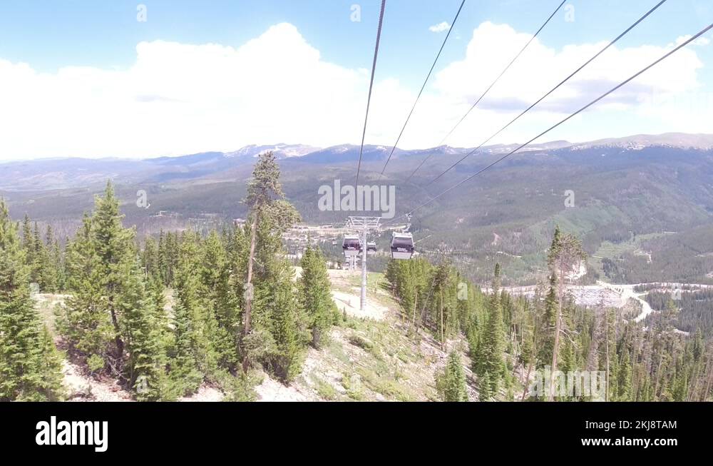 WINTER PARK COLORADO-2019: Rope Trains Moving Gently In Great Heights ...