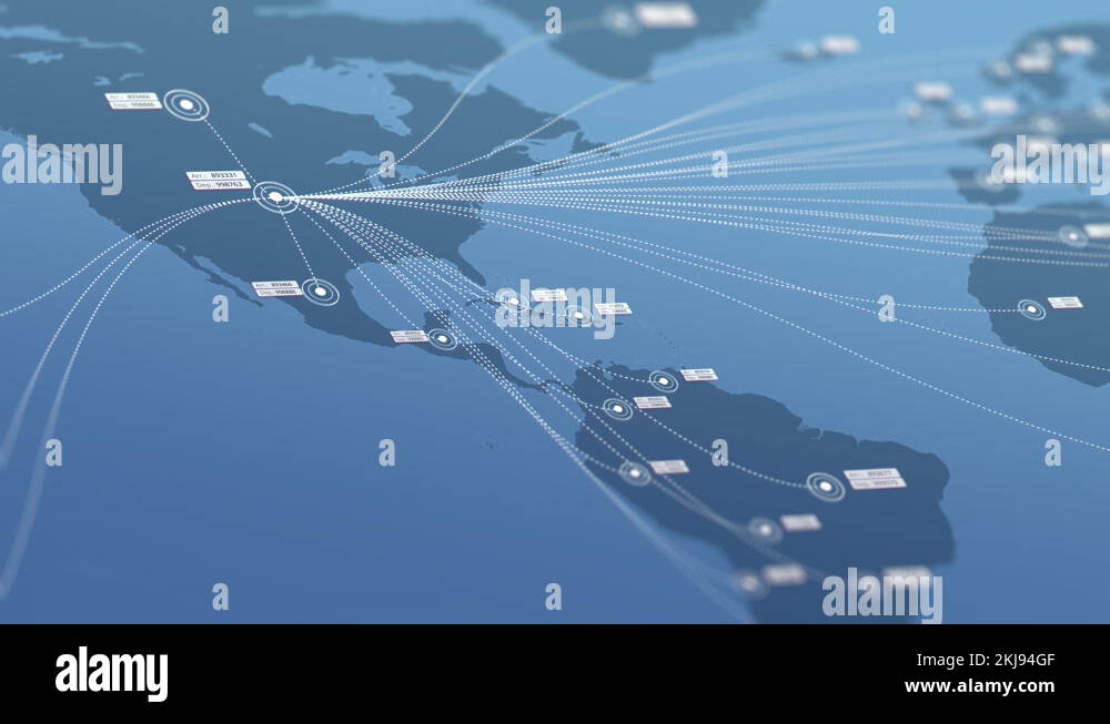 World map with connections. Flat 2D vector graphs and charts with data ...