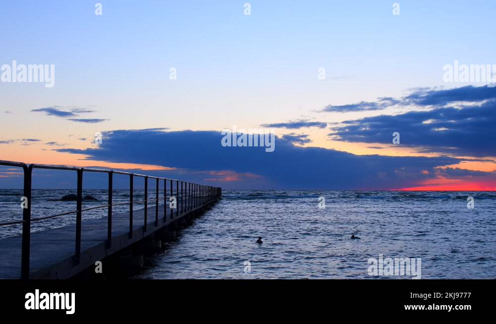 Ocean jetty cloudy sky Stock Videos & Footage - HD and 4K Video Clips - Alamy