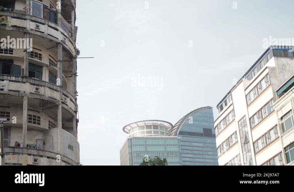 Central buildings in Phnom Penh Cambodia, city skyline Stock Video ...