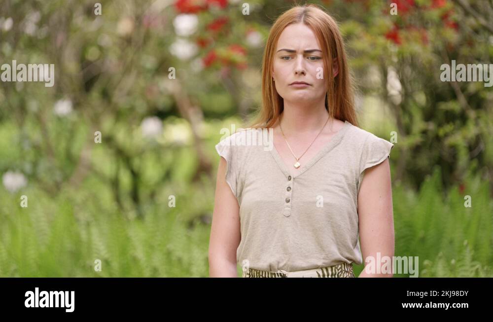 [4k] angry and sad young woman short before crying Stock Video Footage ...