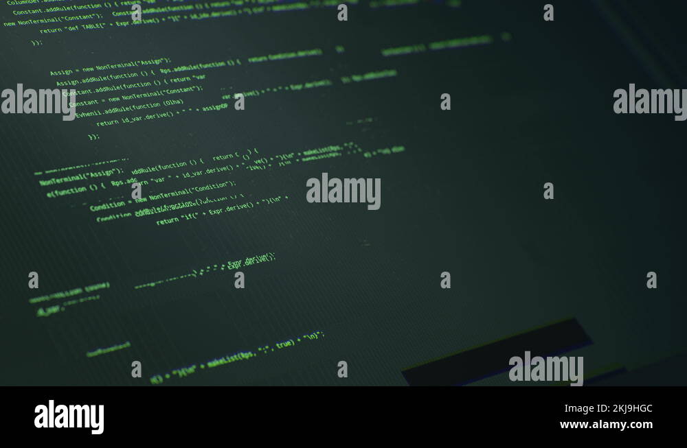 Hacker Source Code Typing And Scrolling Down Computer Screen Stock Video Footage Alamy