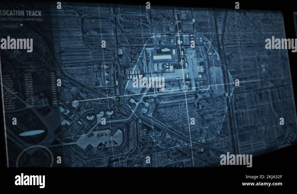 Aerospace Maintenance USA, Satellite Camera Track Planes, scan map, ui ...