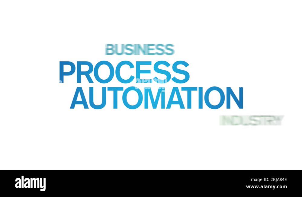 4k Process Automation Animated Word Cloud,Text Design Animation Typography loop Stock Video ...