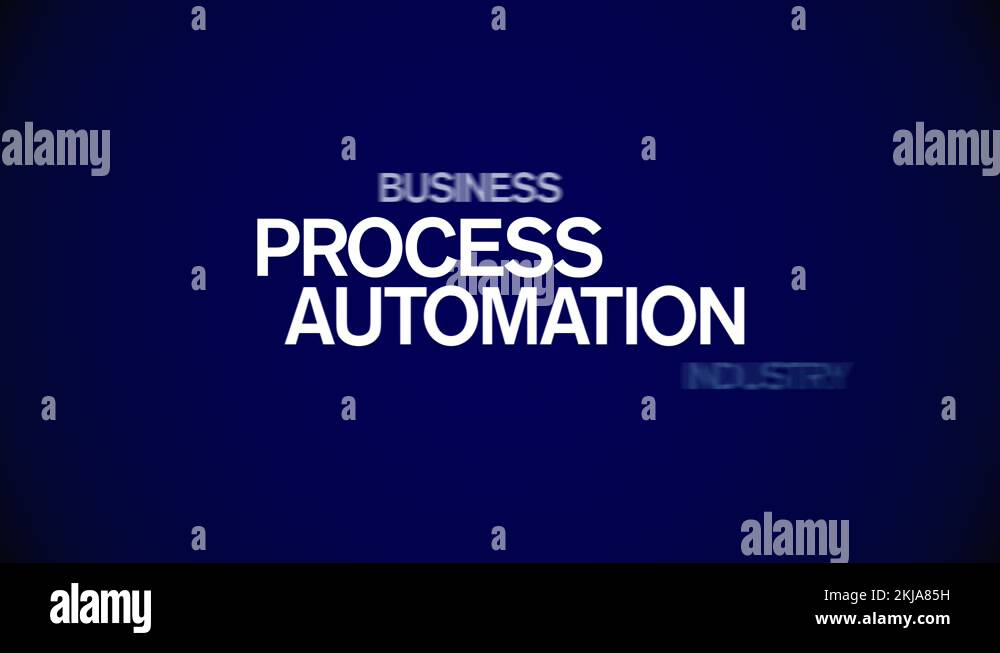 4k Process Automation Animated Word Cloud,Text Design Animation Typography loop Stock Video ...
