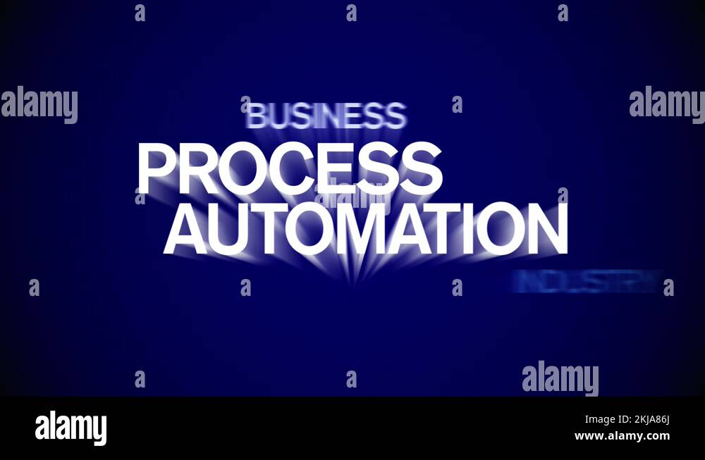 4k Process Automation Animated Word Cloud,Text Design Animation ...