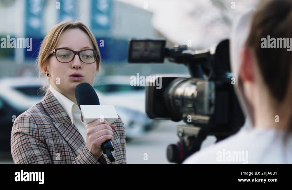 Journalist interview street Stock Videos & Footage - HD and 4K Video ...