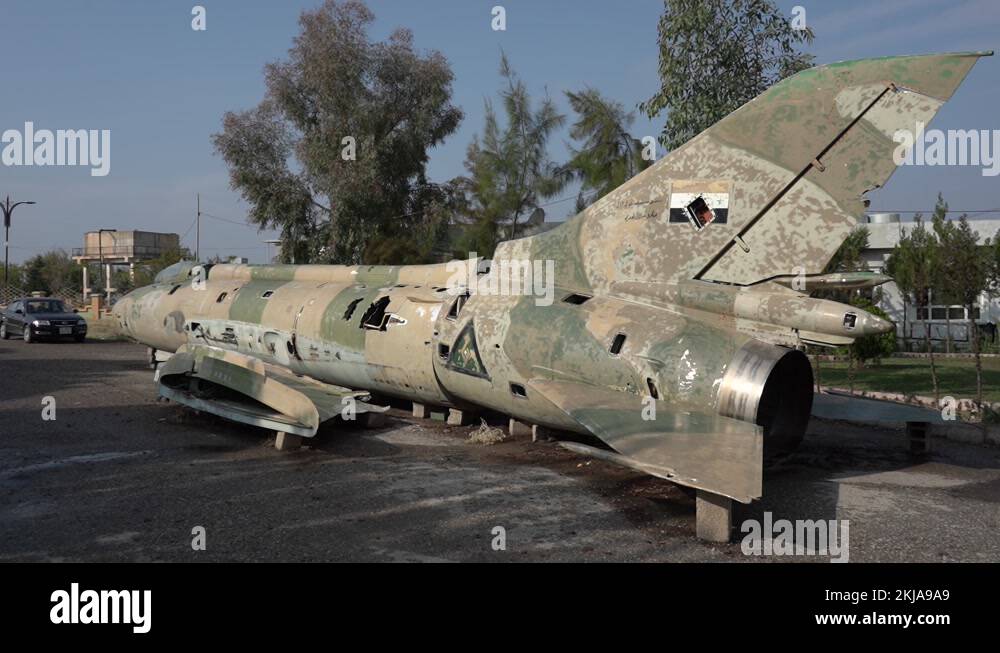 Iraqi Kurdistan, Sukhoi Fighter Jet in Open Air Museum in Halabja, City ...