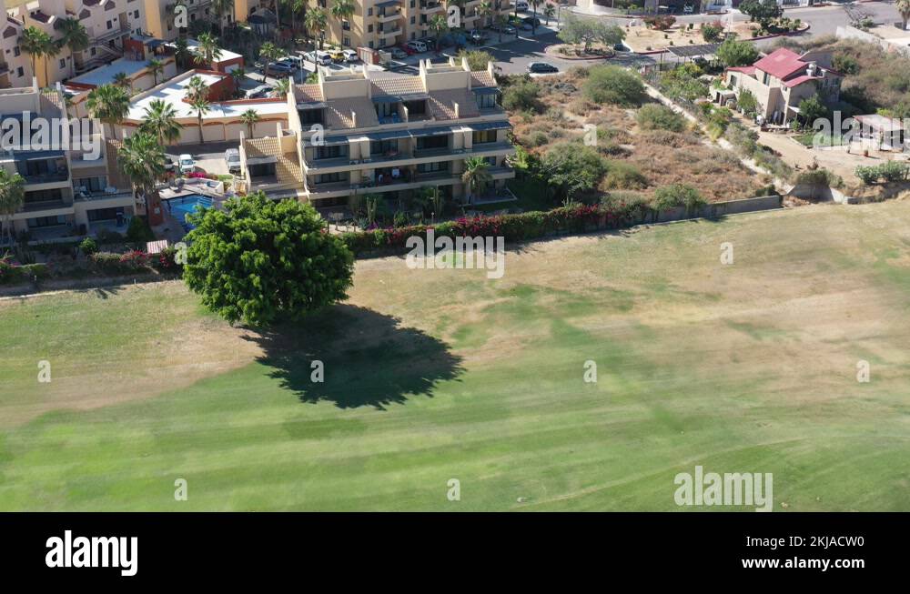 LOS CABOS MEXICO-2020: An Aerial Camera Of Well Tamed Lawn And Greenery ...