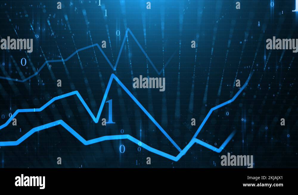 Conceptual digital graphs animation background Stock Video Footage - Alamy