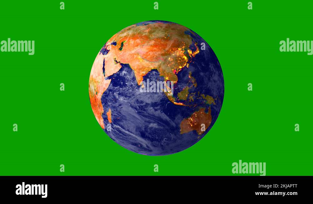 green screen planet Earth rotating in space Stock Video Footage - Alamy